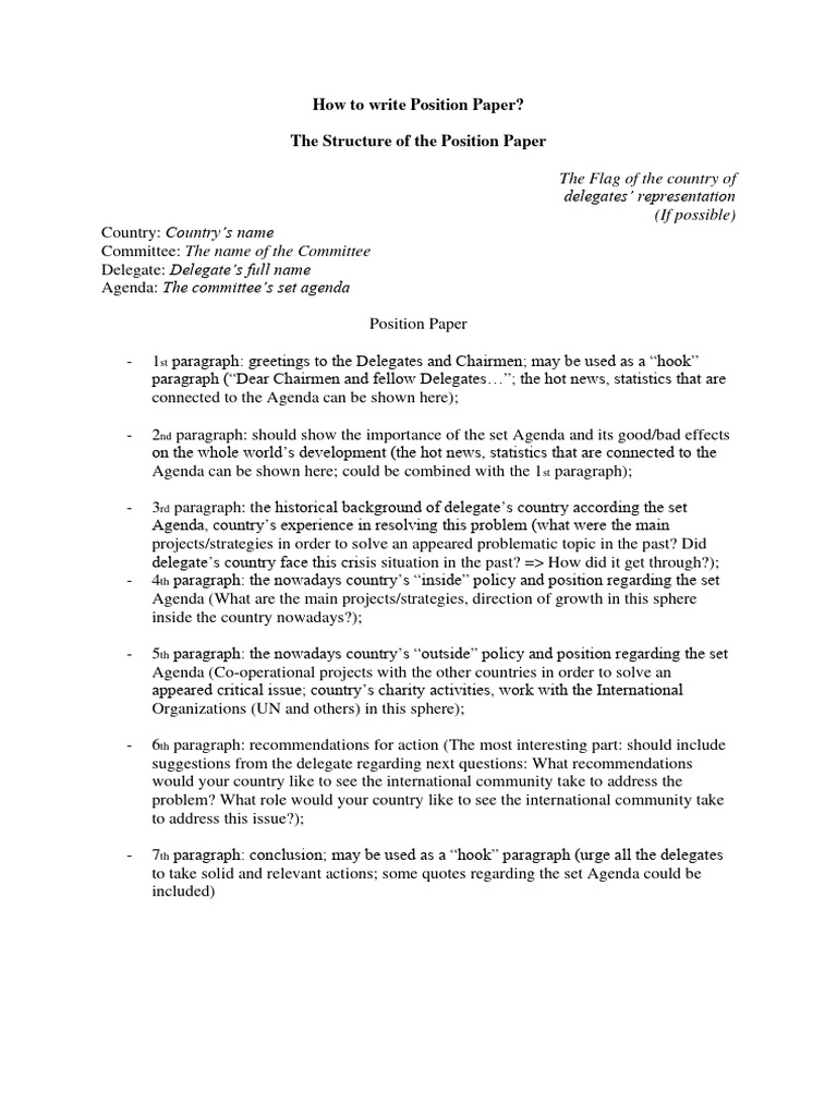 How To Write Position Paper | PDF | Electrical Grid | Economies