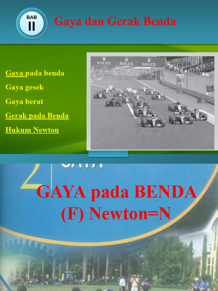 Bab 2 Gaya Benda, Gaya Gesek, Gerak Benda, HK Newton | PDF