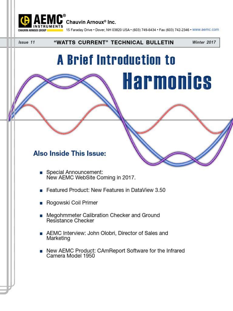 "Watts Current" Technical Bulletin... A Brief Introduction To Harmonics - Cahuvin Arnoux | PDF ...