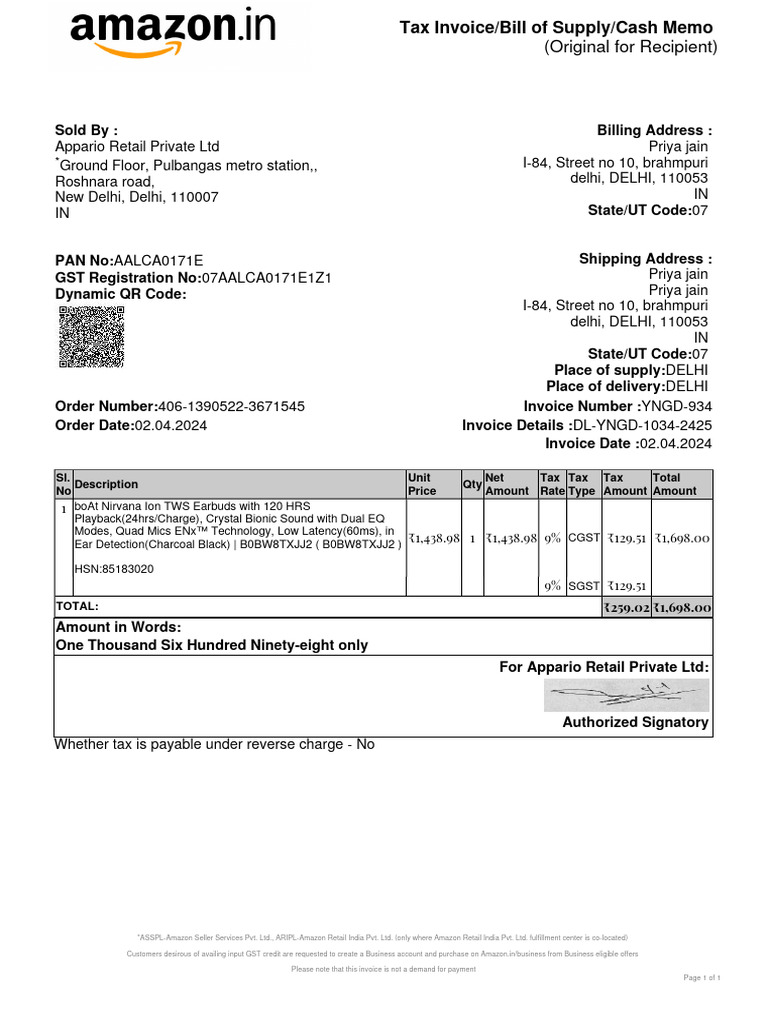 Invoice | PDF | Invoice | Taxation