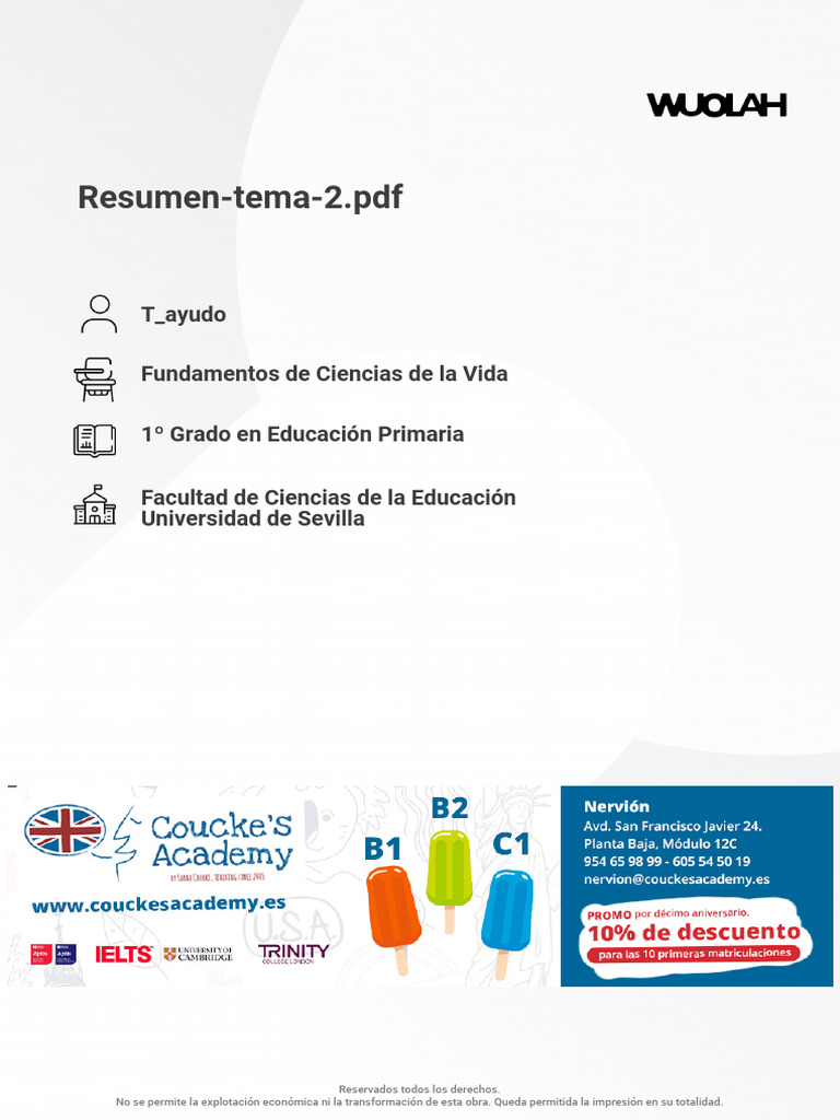 Wuolah Free Resumen Tema 2 | PDF | Lisosoma | Biología Celular)