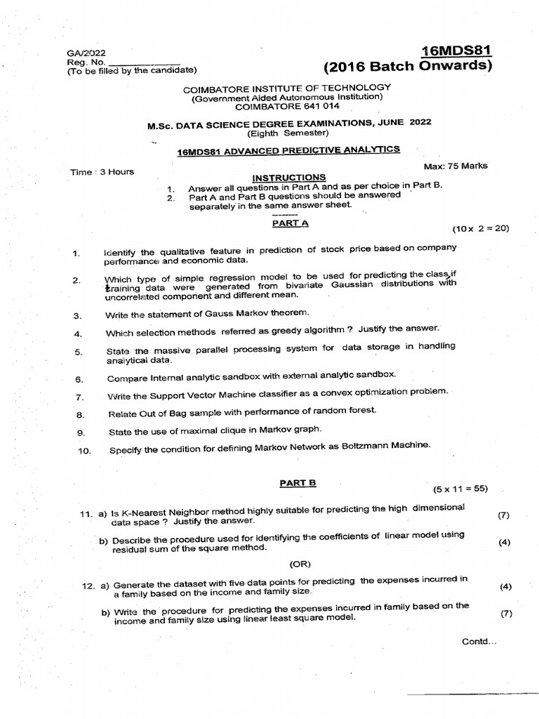 8th Sem Previous Question Papers | PDF