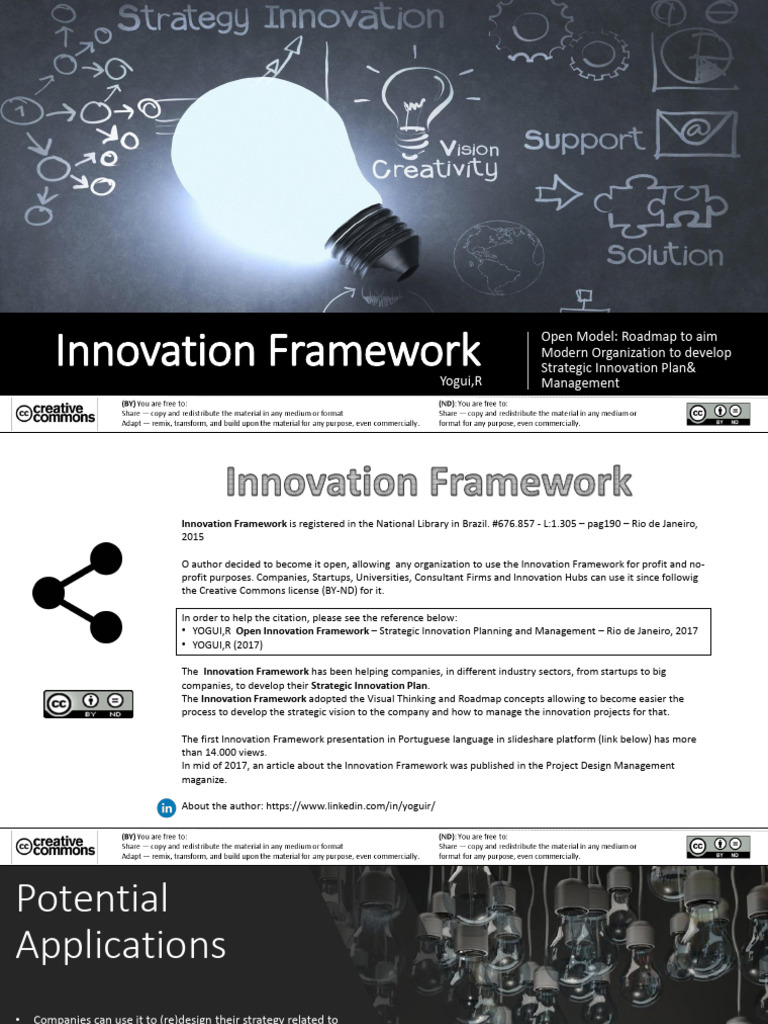 Innovation Framework Open Model Toolkit | PDF | Innovation | Lean Startup