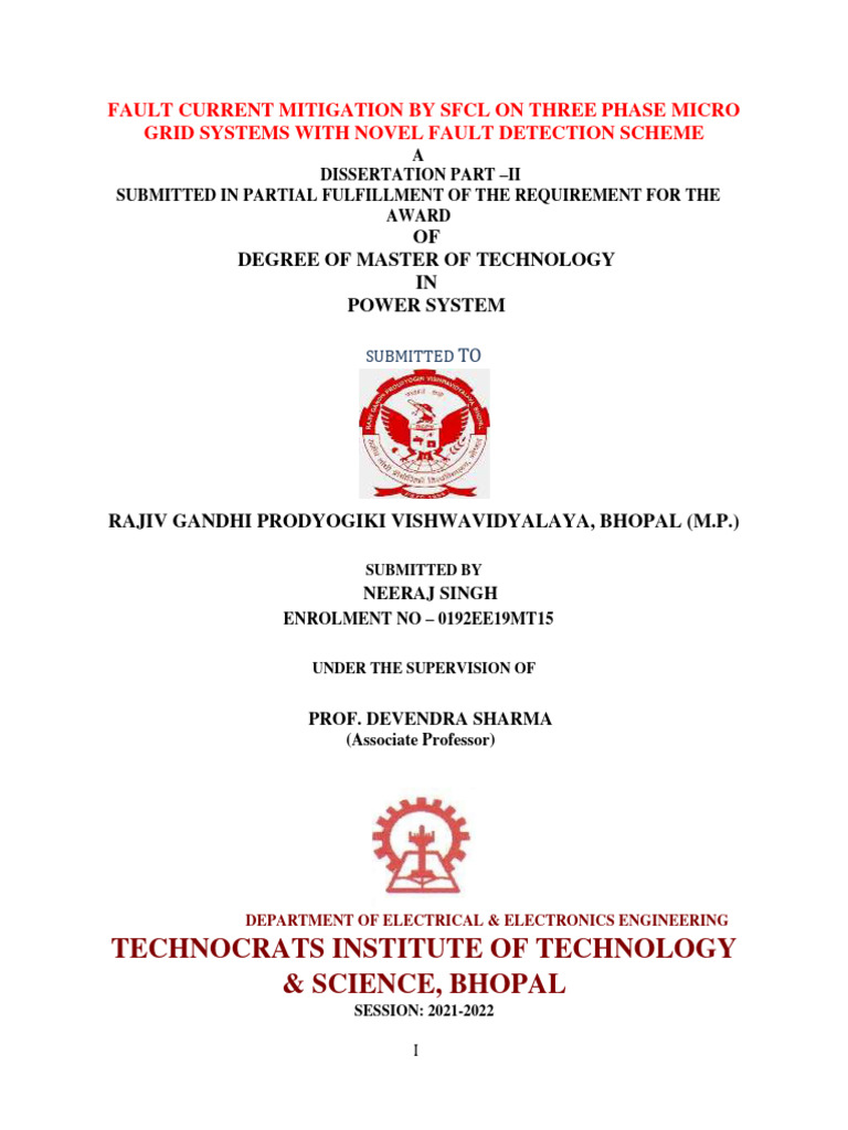 Neeraj Final Thesis With Front Page 2022 | PDF | Distributed Generation | Electric Power ...