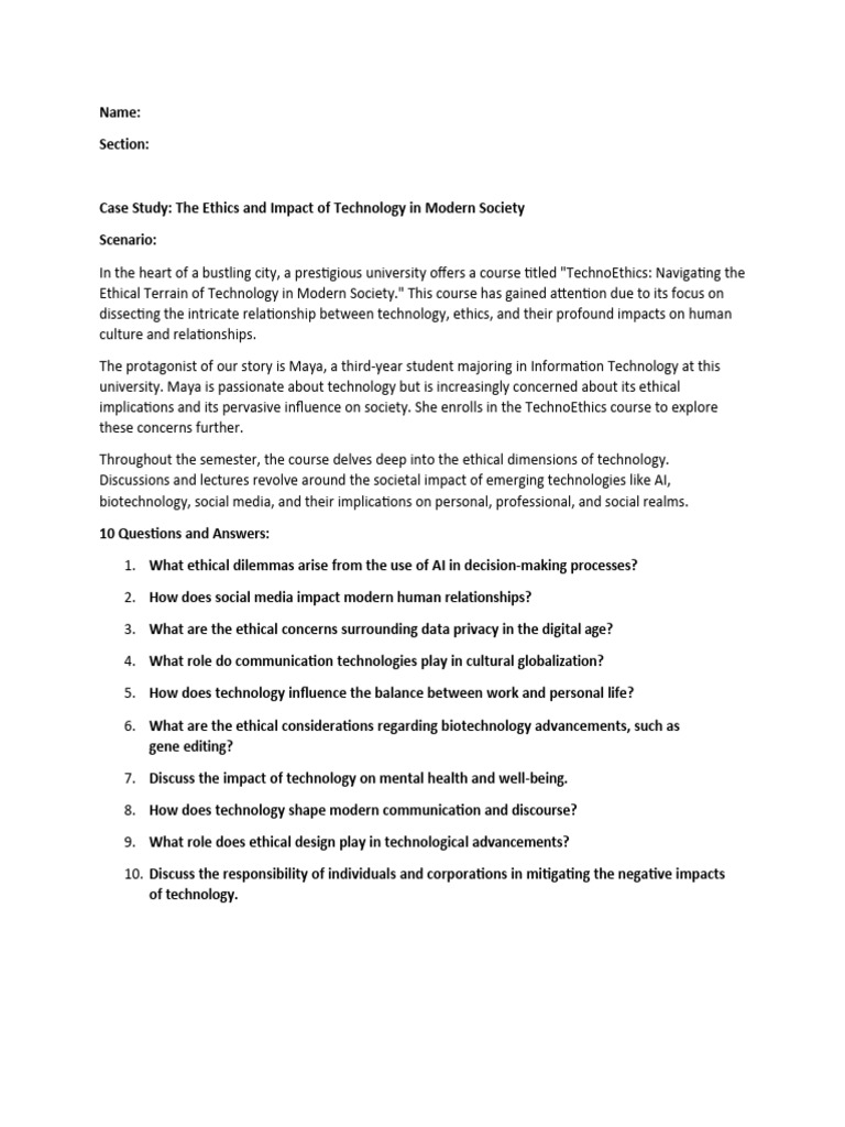 Case Study Number 2-STS | PDF