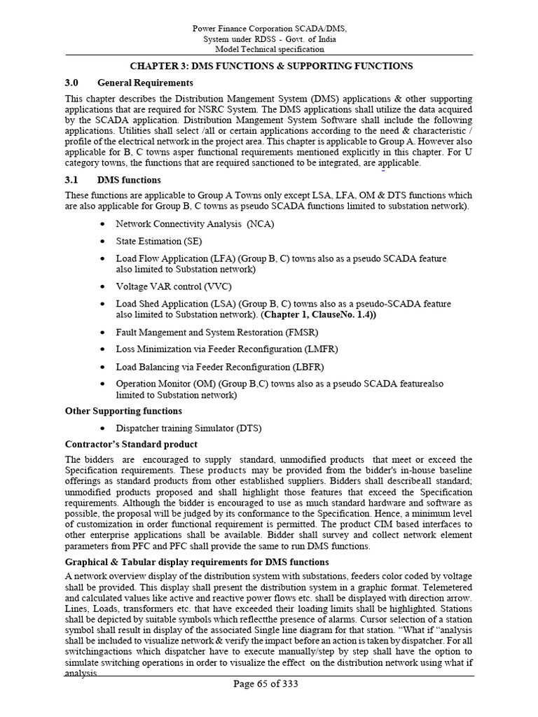 Chapter 3: Dms Functions & Supporting Functions General Requirements ...