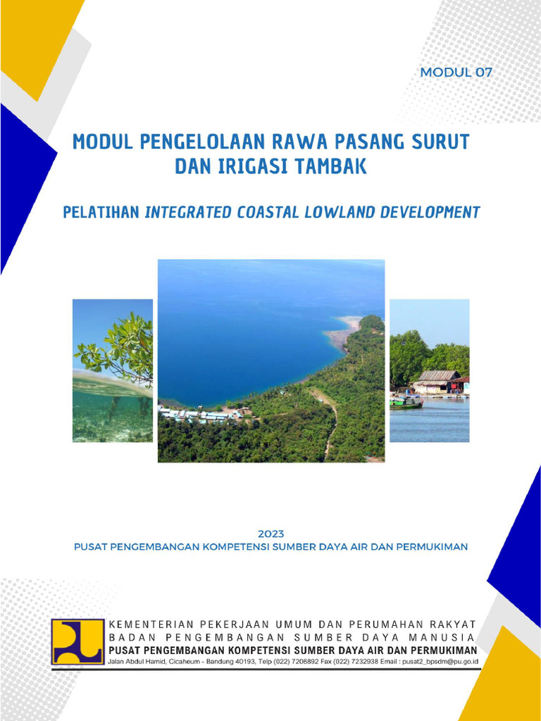 Pengelolaan Rawa Pasang Surut Dan Irigasi Tambak | PDF