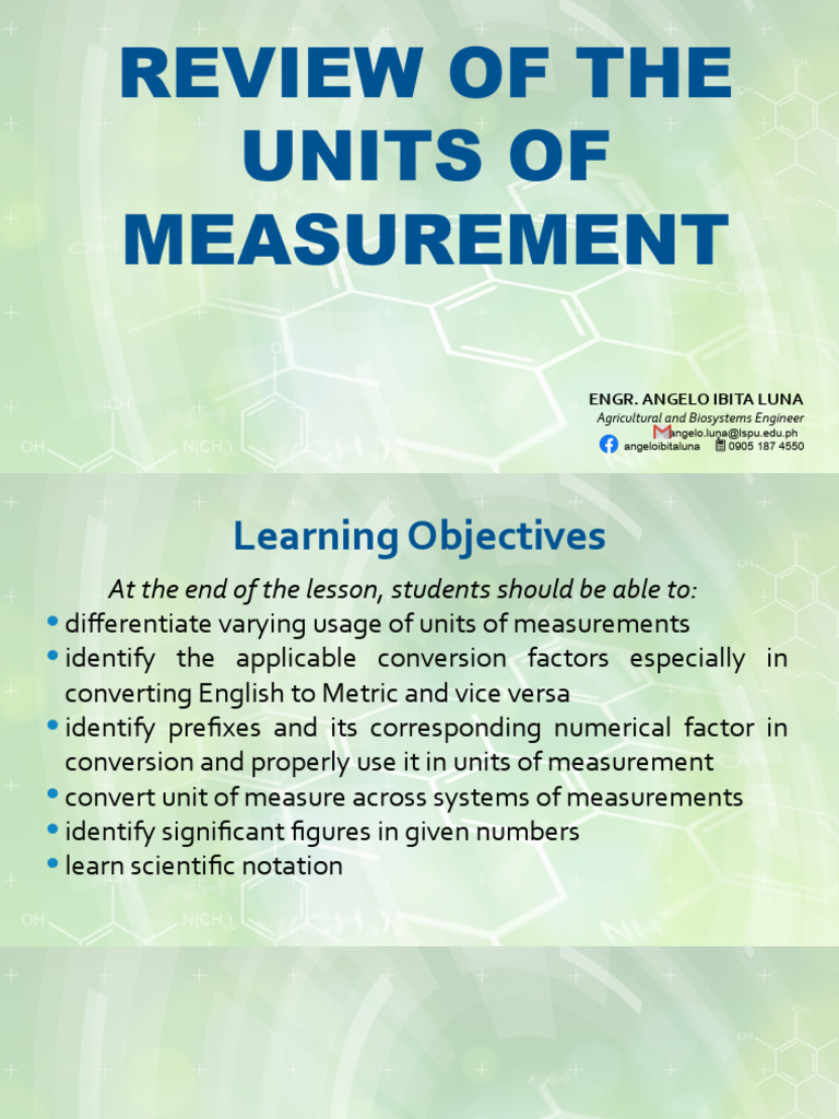 SCI1 Units of Measurement | PDF | International System Of Units ...