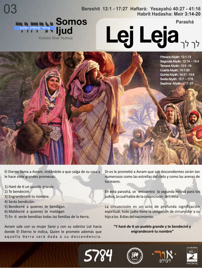 Parashsa Lej Leja 03 - 5784 | PDF | Abrahán | Circuncisión