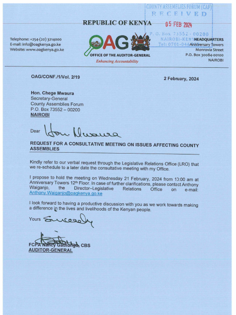 Office of The Auditor General - 240205 - 164524 | PDF