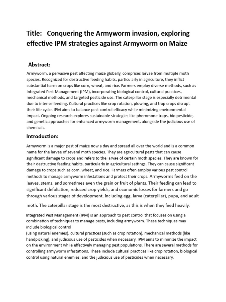 2020AG7881 Muhammad Umer | PDF | Pest Control | Agriculture