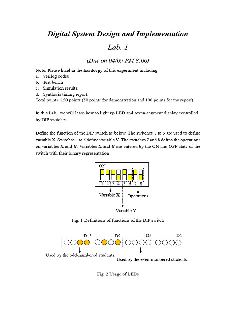 Lab 1 | PDF | Bit | Computer Programming