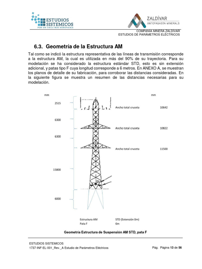 Anexo 4- Tipo de torre mas representativa (EST. N°4 - EST. L1A 220 KV C1) | PDF