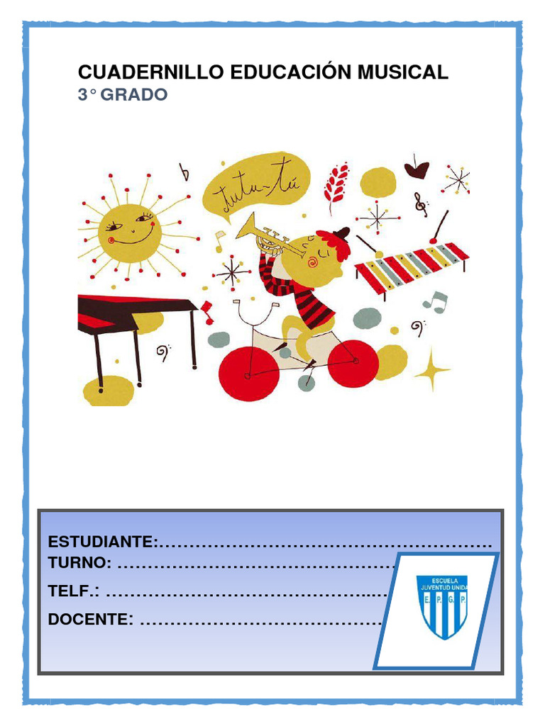 Cuadernillo de Actividades Musicales | PDF | Sonido | Clave