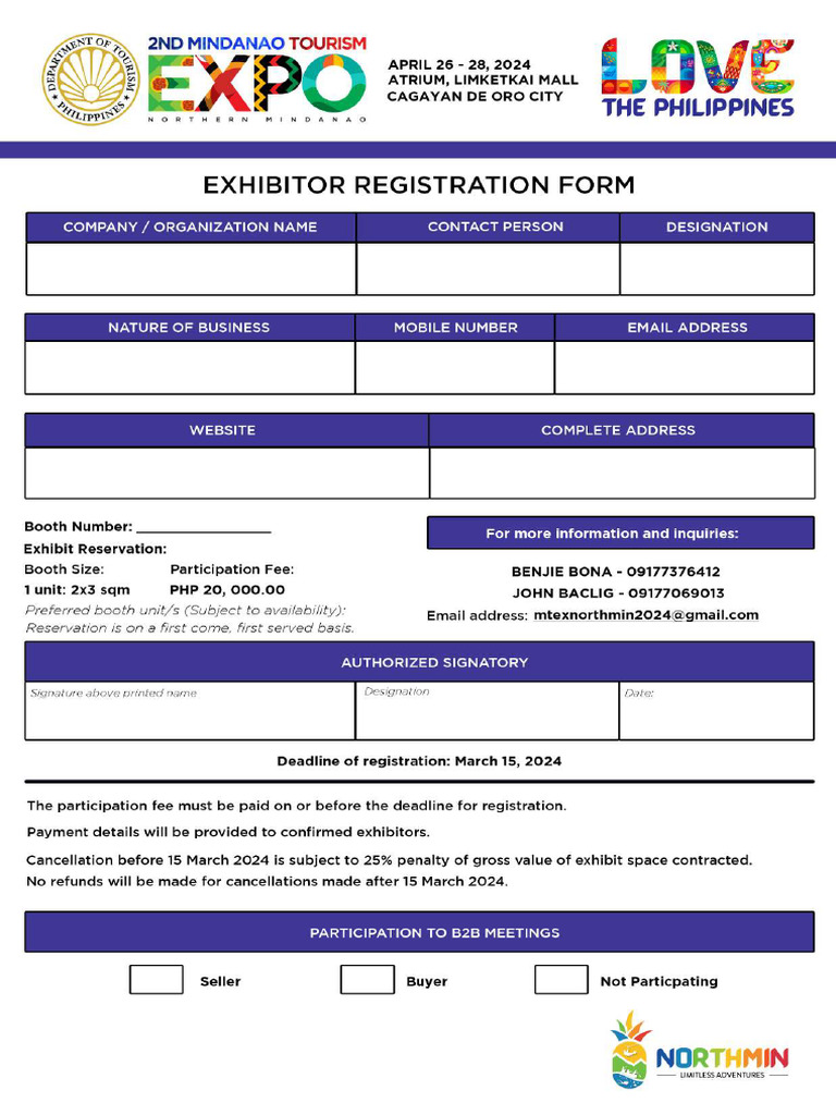 MTEX Registration Form 1 | PDF