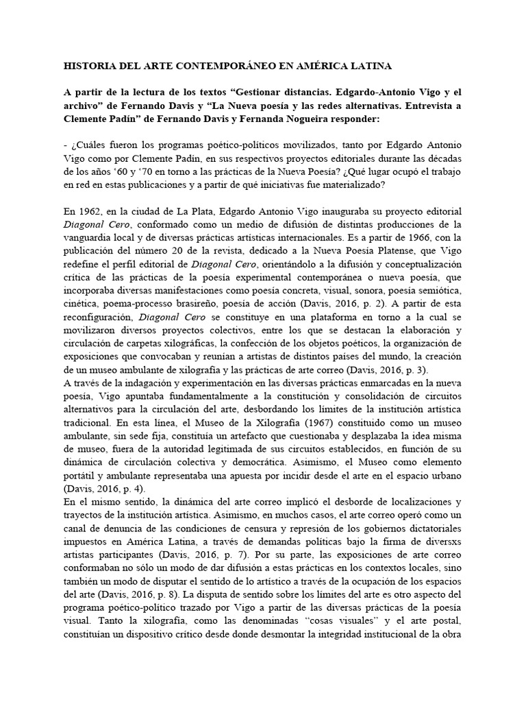 Historia Del Arte Contemporáneo en América Latina | PDF | Museo | Arte ...