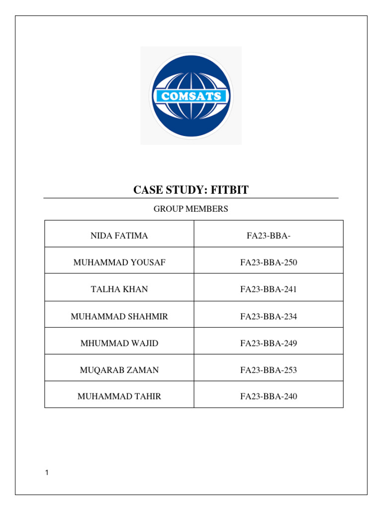 FITBIT Case study | PDF | Fitbit | Information Technology