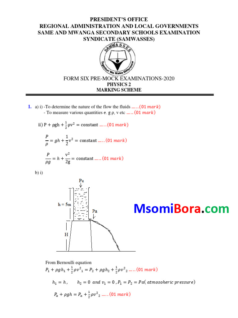 Ms Phy 1 Samwasses 2020 | PDF | Capacitor | Physics