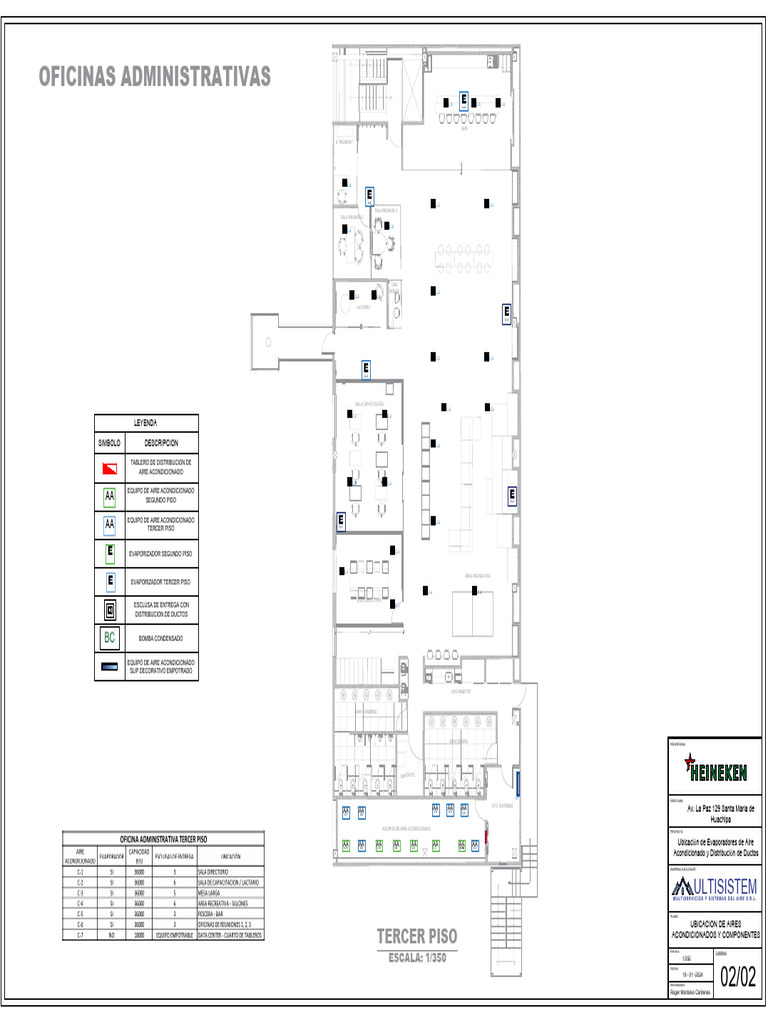 Plano de Oficina Administrativa 3er Piso | PDF