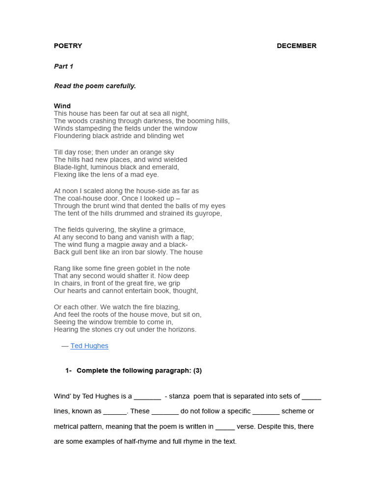 Poetry December | PDF | Poetry