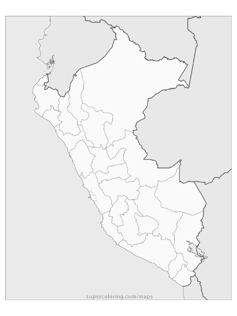 peru-map-coloring-page | PDF