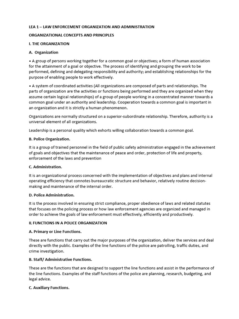 Lea 1 Prelim Lesson | PDF | Police | Goal