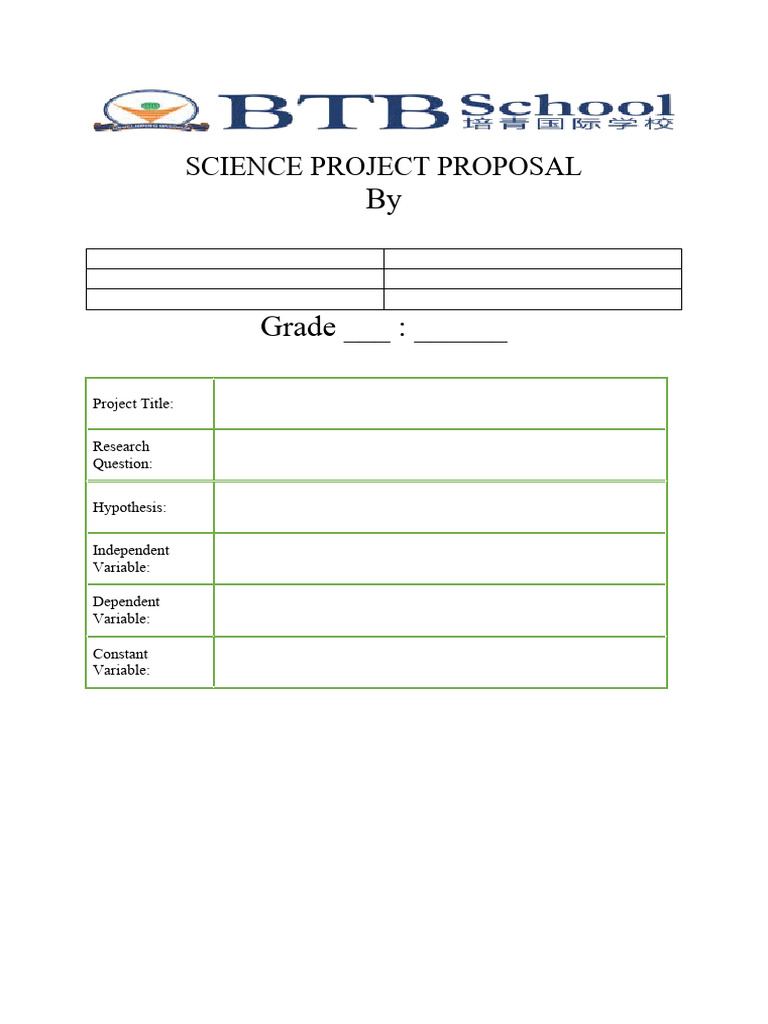 Science Project | PDF | Scientific Method | Experiment