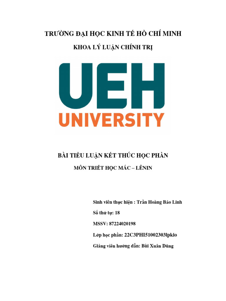 Triết học Mác Lê-nin | PDF