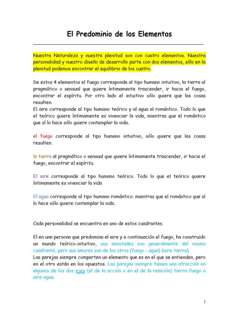 El Predominio D S Elementos | PDF
