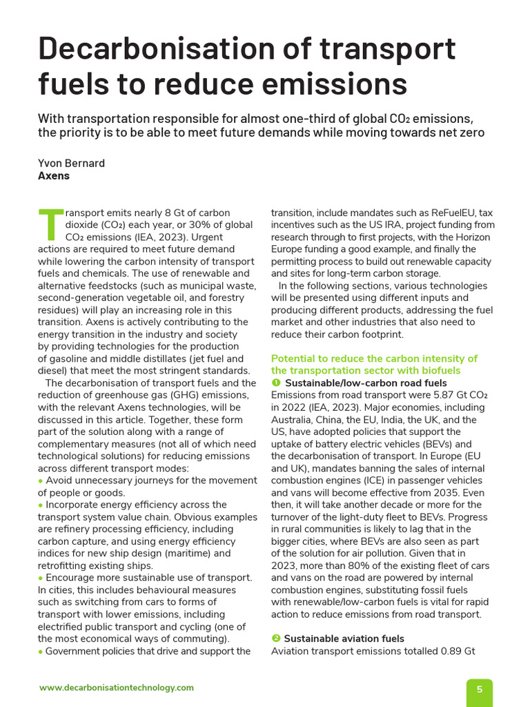 199-decarbonisation-of-transport-fueGBPs-to-reduce-emissions | PDF ...