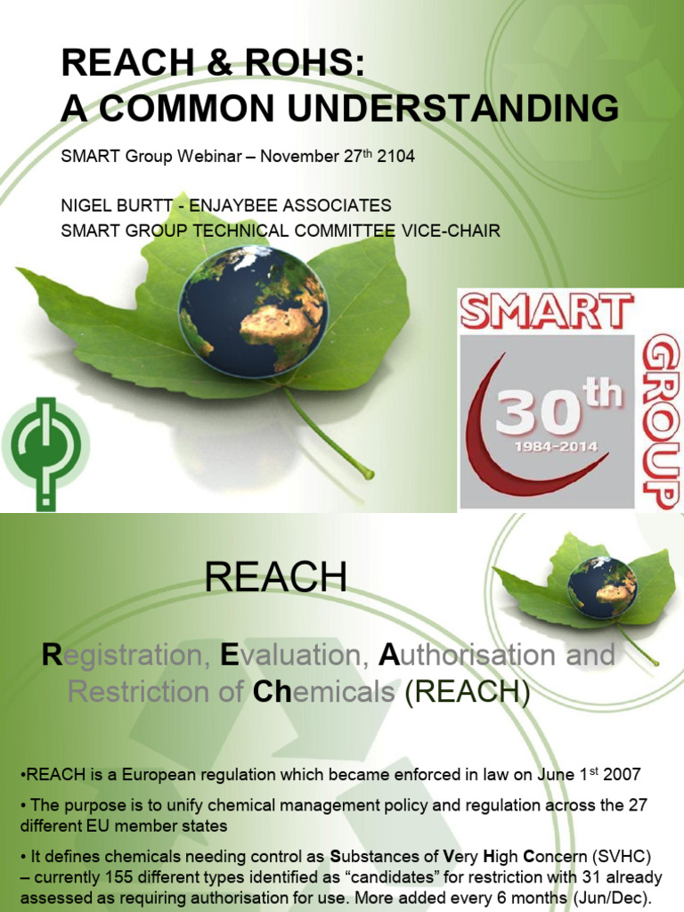 REACH and RoHS - A Common Understanding (2014) | PDF | Occupational Safety And Health