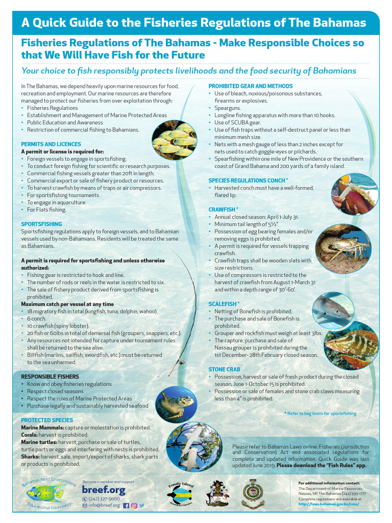 BREEF-Fisheries-Regulations-poster | PDF | Fishery | Marine Biology