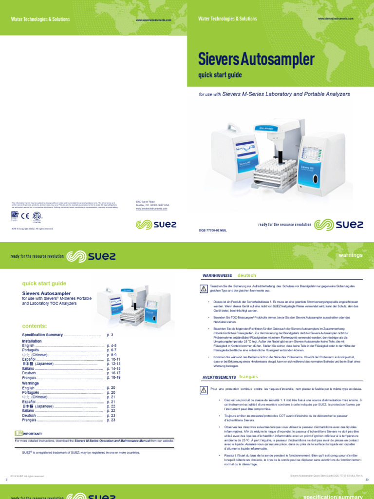 Innovox Autosampler | PDF