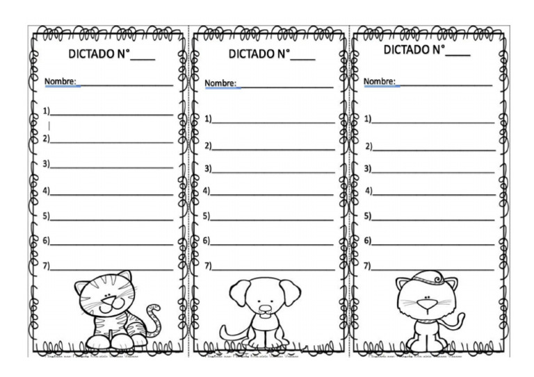 Hoja de Dictado | PDF