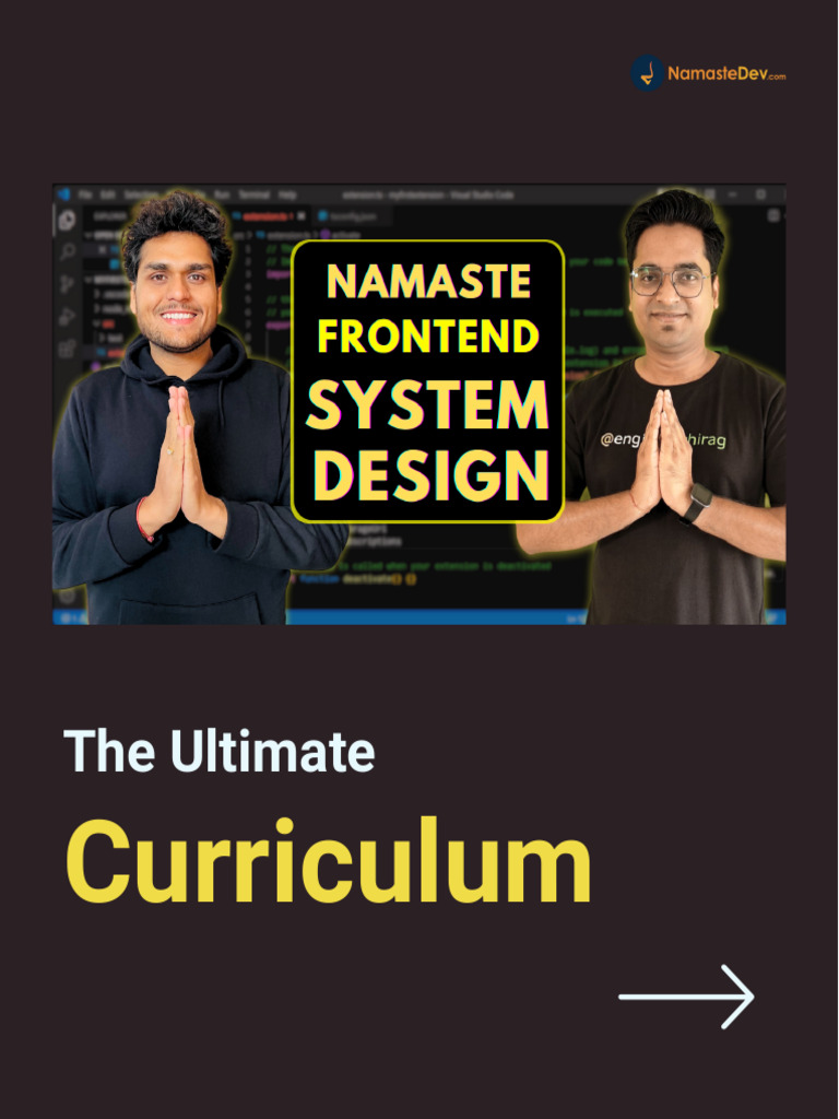 Namaste Frontend System Design Curriculum | PDF | World Wide Web | Internet & Web