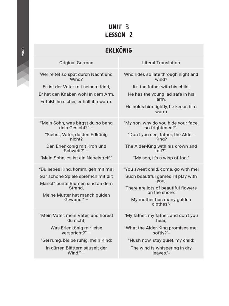 EC MAPEH 9 TB Music U3L2 Elf King | PDF