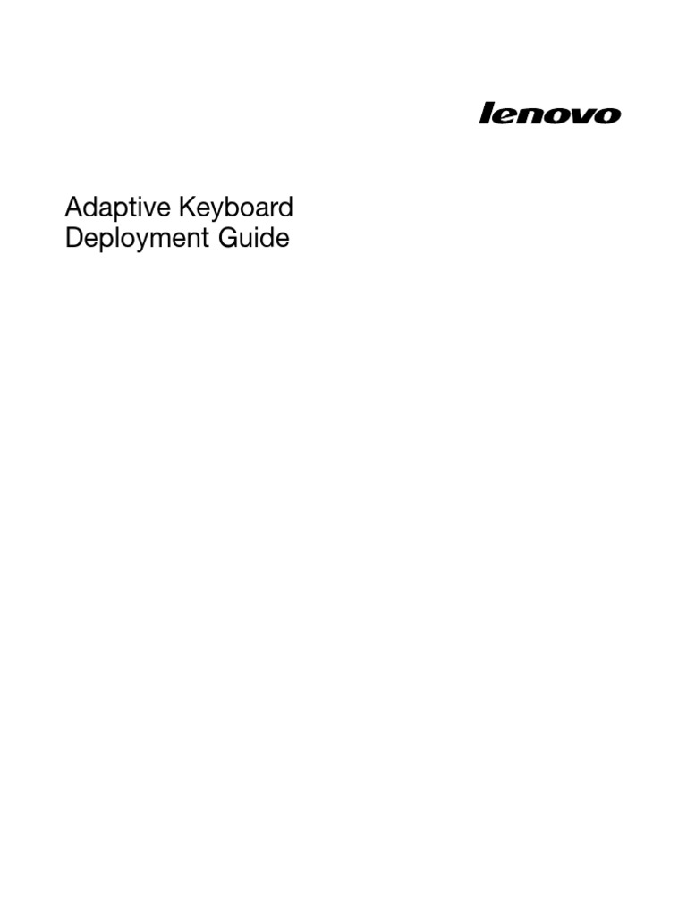Adaptive Keyboard DG en | PDF | Windows Registry | Application Software