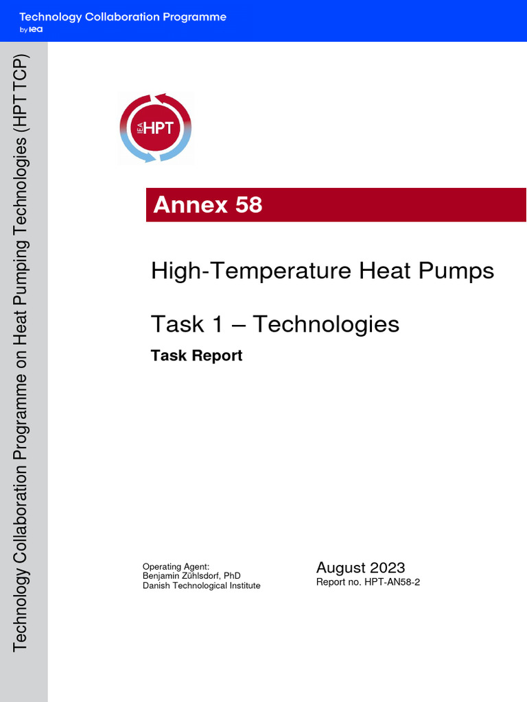 annex-58-task-1-technologies-task-report | PDF | Heat | Heat Pump