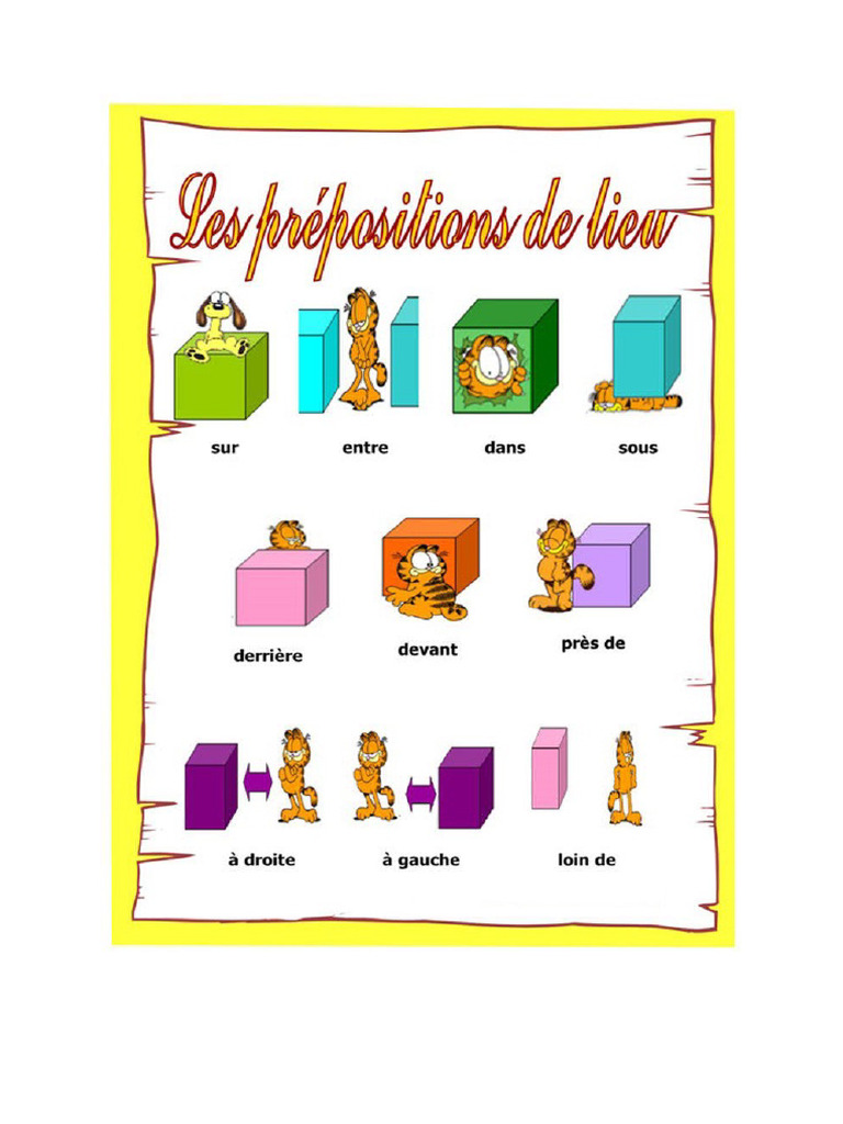 Prépositions de Lieu | PDF