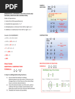 Fractions Cheat Sheet | PDF
