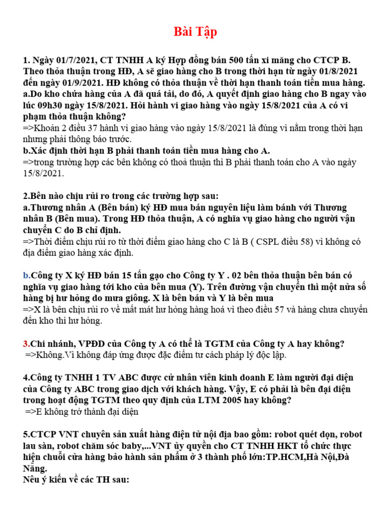 Bài Tập LTM | PDF