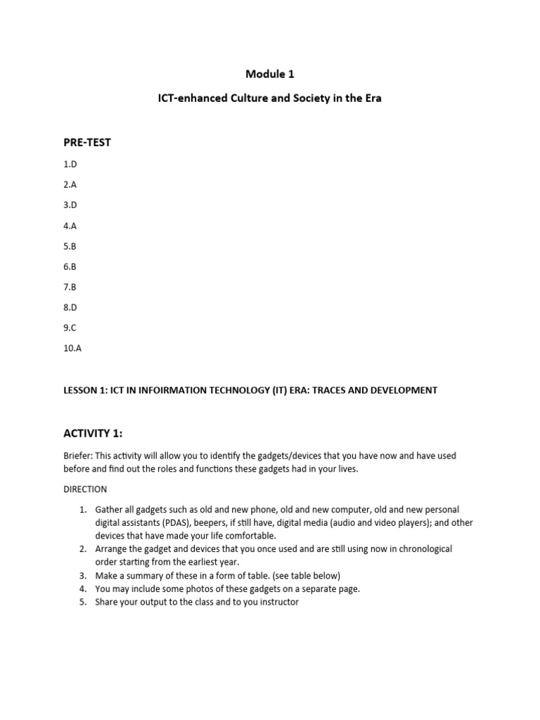 Living in the Information Technology(IT) ERA | PDF | Internet Of Things ...