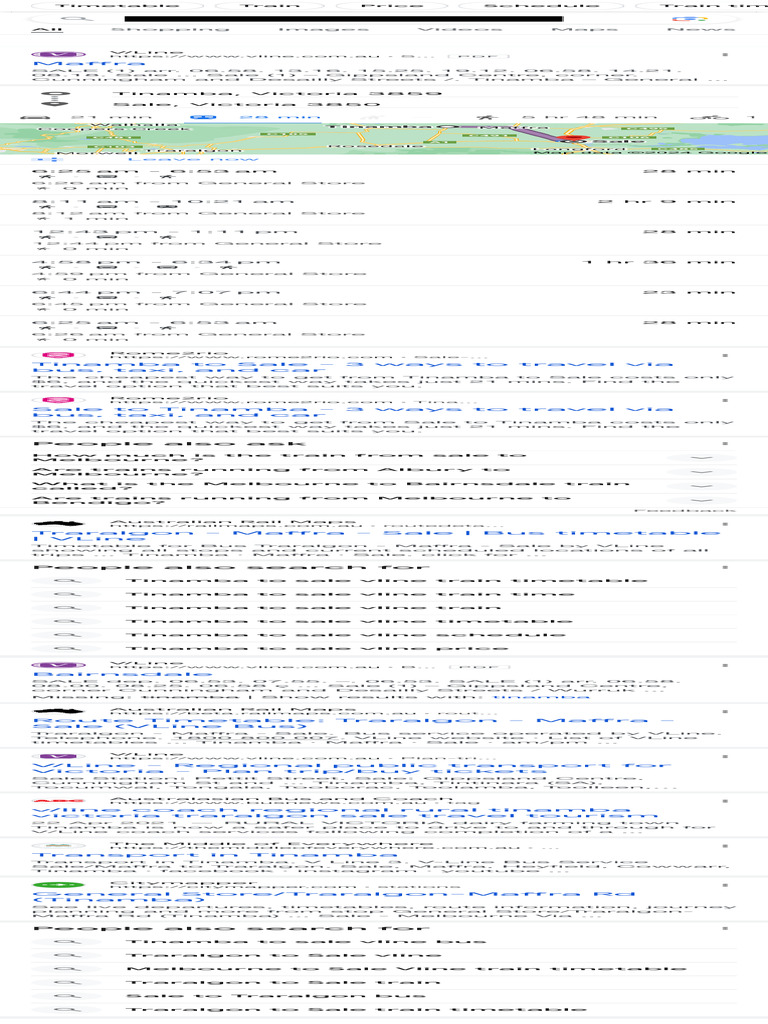 Tinamba to Sale Travel Options | PDF | Land Transport | Transport