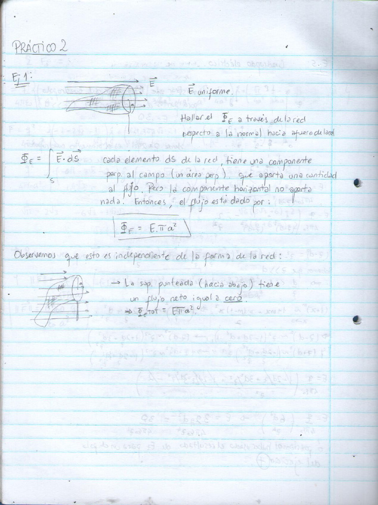 Práctico 2 - Ley de Gauss 2011 | PDF | Campo eléctrico | Esfera