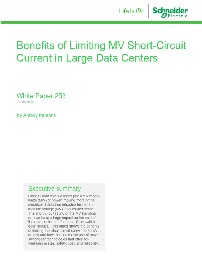 Limiting MV Short-Circuit Current Benefits | PDF | Transformer | Power ...