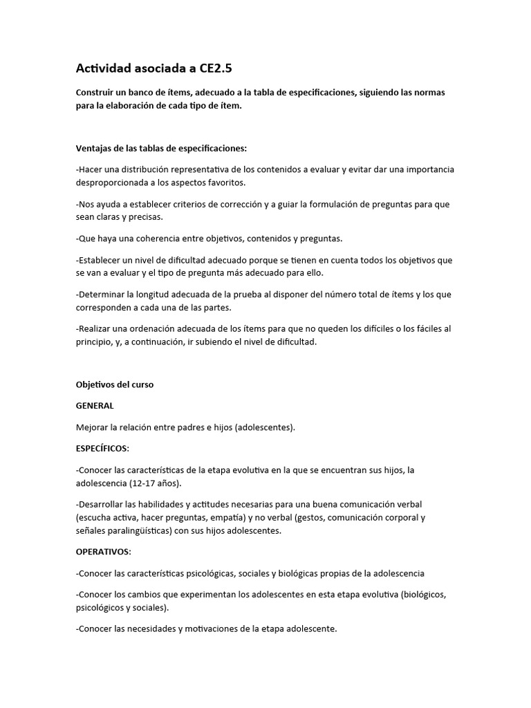 Actividad Asociada A CE2.5 | PDF | Comunicación | Sicología