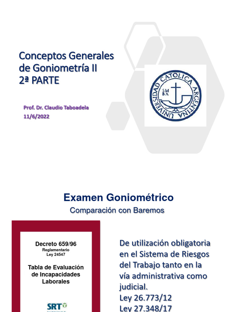 Goniometría - Generalidades II (2022) 2A PARTE | PDF | Medición ...