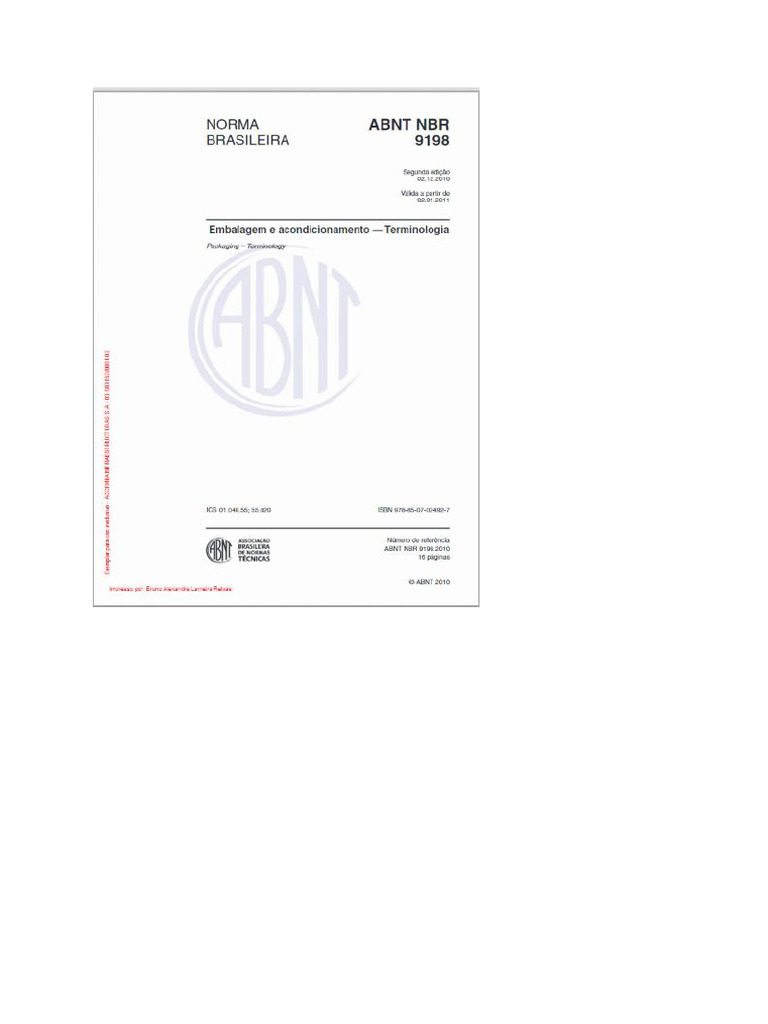 NBR 9198 - 2010 | PDF