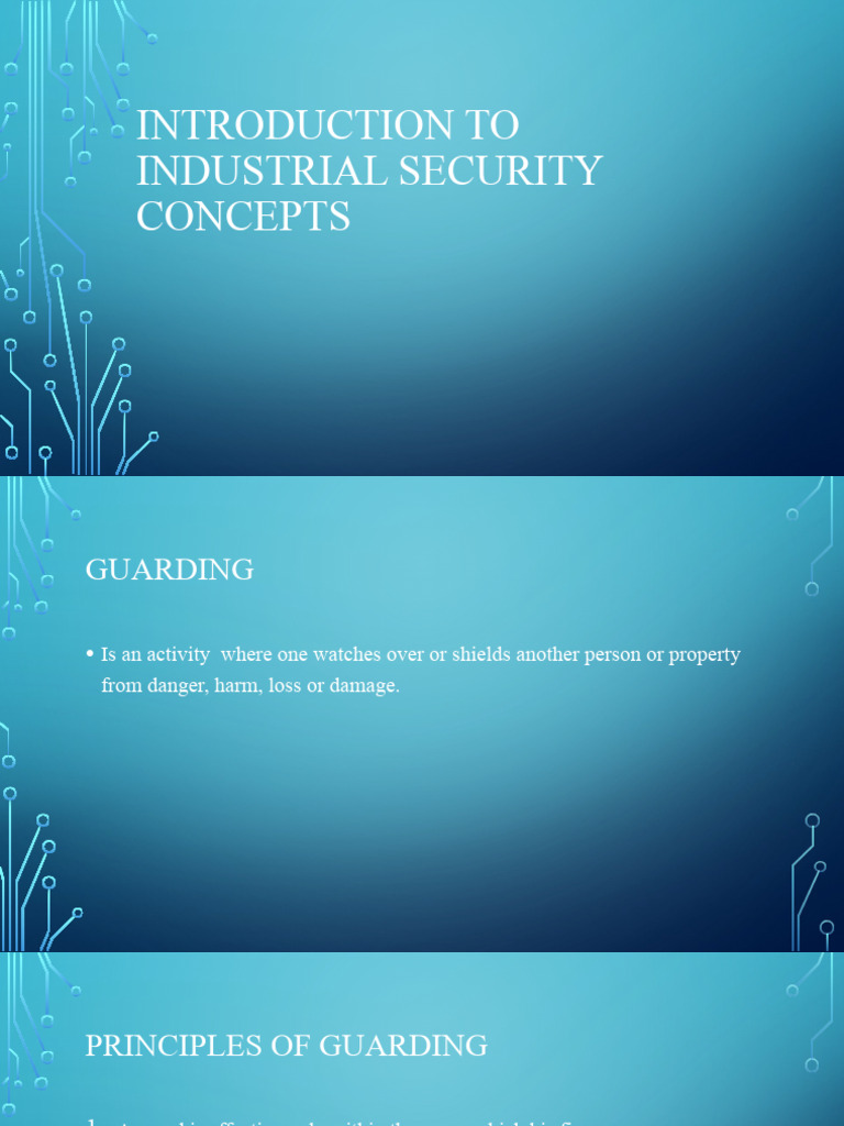Introduction to Industrial Security Concepts | PDF | Classified Information | Securities