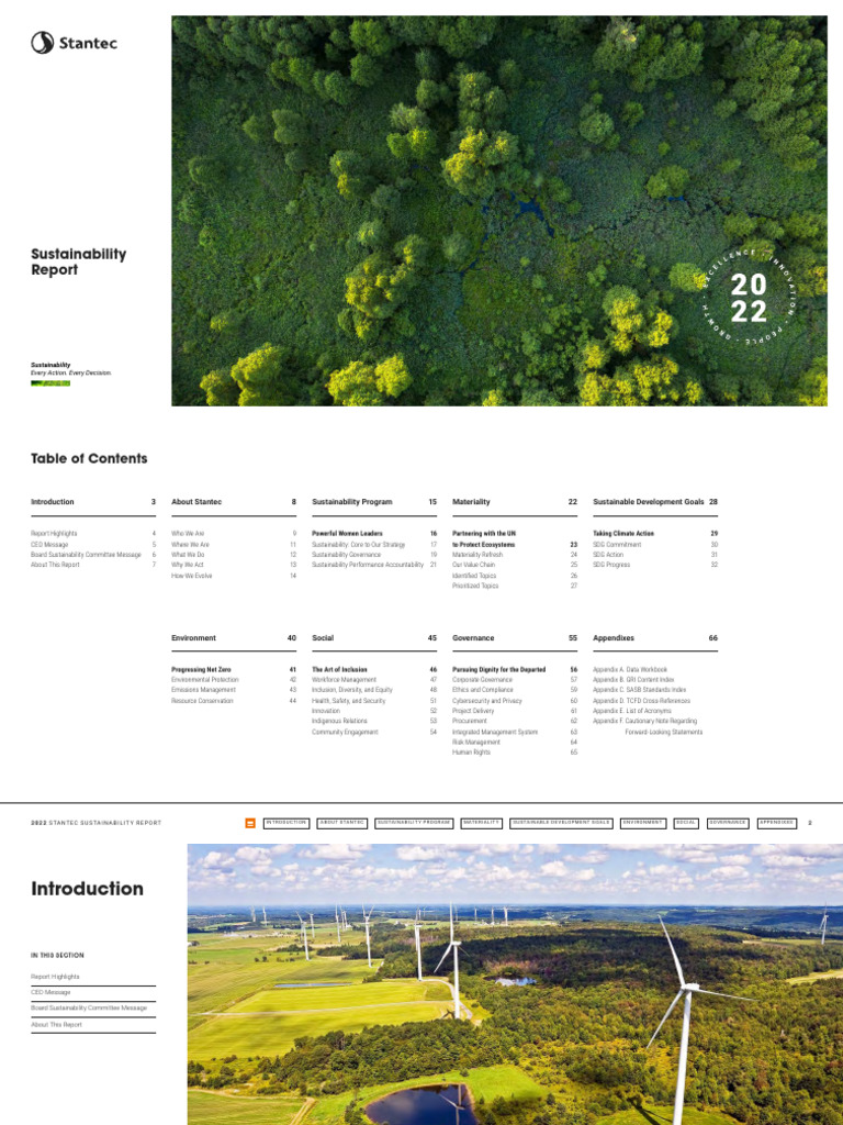 Stantec Sustainability Report 2022 | PDF | Sustainability | Economies Stantec Sustainability Report 2022 | PDF | Sustainability | Economies